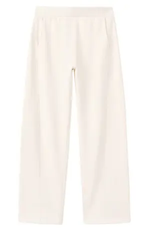 Mango Elastic Waist Cotton Pants