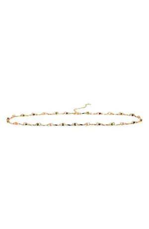 Mango Beaded Chain Belt - Gold