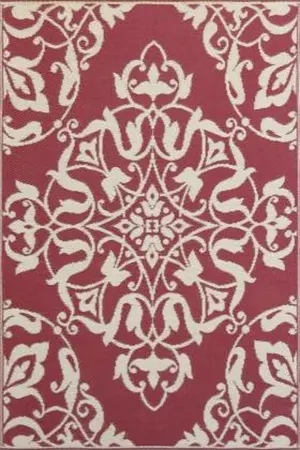 MAD MATS New Wrought Iron Rug - Deep Red - 5'x8'
