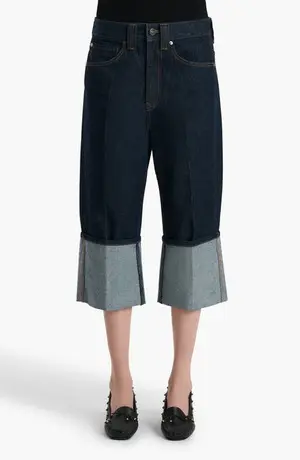 Khaite Boyle Ankle Wide Leg Jeans - Benson