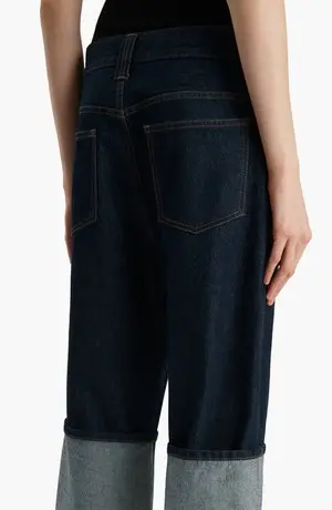 Khaite Boyle Ankle Wide Leg Jeans - Benson