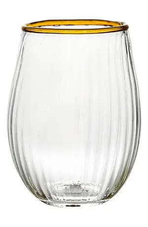 JULISKA Nell Stemless Wine Glass - Daffodil