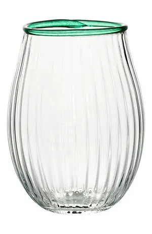 JULISKA Nell Stemless Wine Glass - Watercress