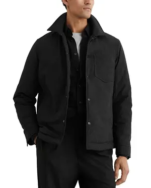 REISS Quilted Overcoat