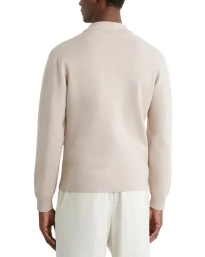 REISS Plaza Long Sleeve Ribbed Cardigan