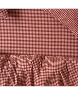 PIGLET IN BED Small Gingham Check Fitted Sheet, Queen