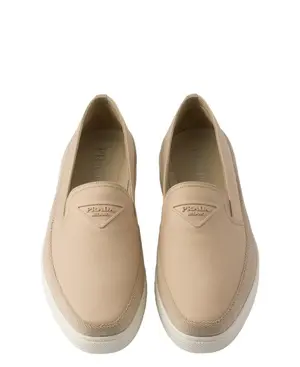 Prada Cotton Canvas Slip-on Loafers