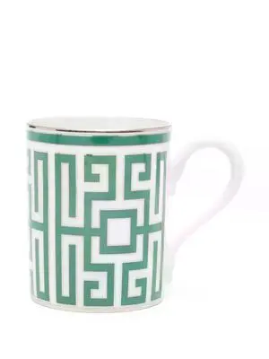 GINORI 1735 Labirinto Geometric Mug - White