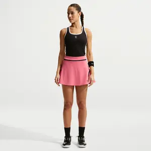 Nike Court Advantage Dri-fit High-waisted Tennis Skirt - Pink
