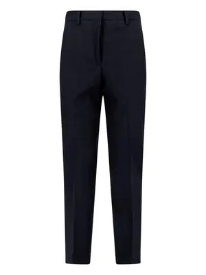 Incotex Silk Blend Trousers - Black