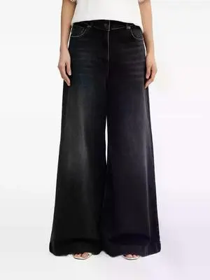 TWINSET Wide-leg Jeans - Black