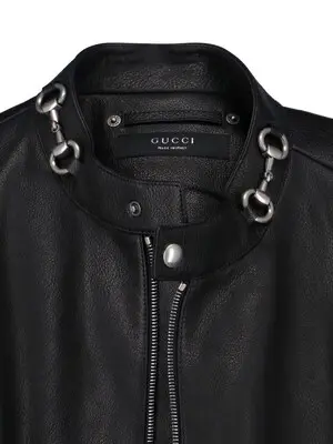 Gucci Horsebit' Leather Jacket