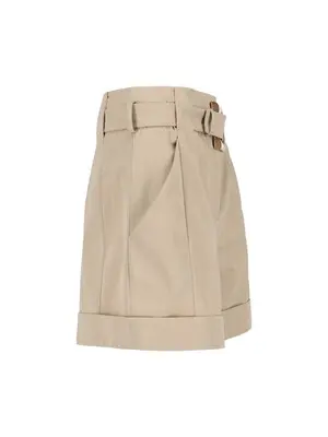 Balmain Cotton Gabardine Shorts