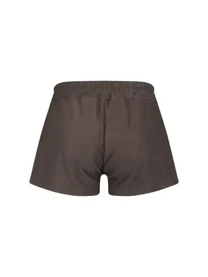 Rick Owens Macassar Waxy Leather Shorts - Brown