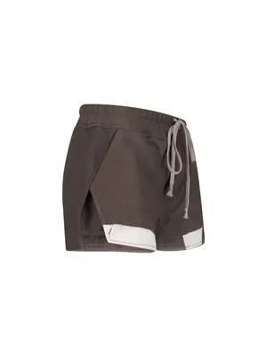 Rick Owens Macassar Waxy Leather Shorts - Brown