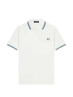 Fred Perry Tipped Short-sleeve Polo Shirt - White