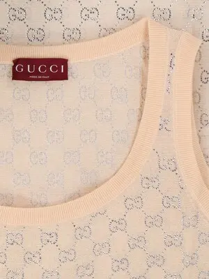 Gucci Silk Top With Crystals