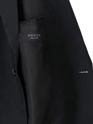Gucci Gg' Single-breasted Wool Blend Blazer
