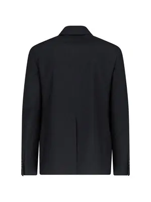 Gucci Single-breasted Wool Blend Blazer "gg