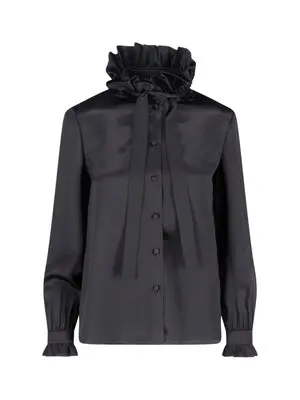 Gucci Silk Satin Shirt - Black