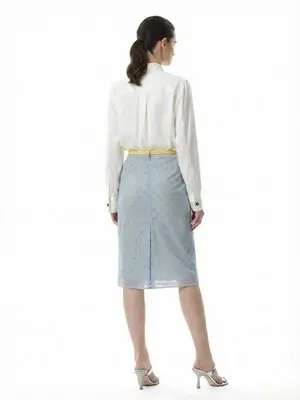 Gucci Crystal Pencil Skirt