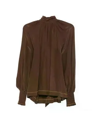 ALEMAIS High-neck Blouse