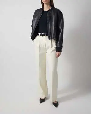 STAND STUDIO Callum Leather Bomber Jacket