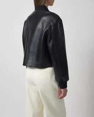 STAND STUDIO Callum Leather Bomber Jacket