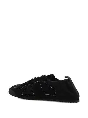 ALLSAINTS Studded Leather Sneakers - Black