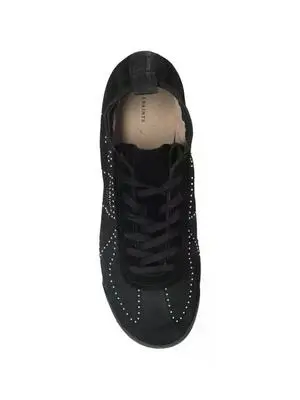ALLSAINTS Studded Leather Sneakers - Black