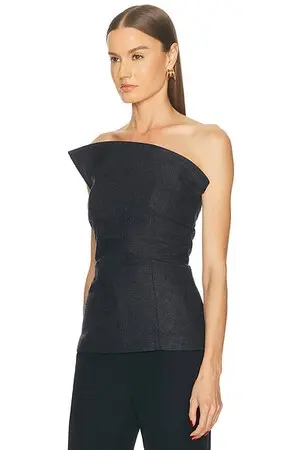EAVES Helge Wool Flannel Structured Top