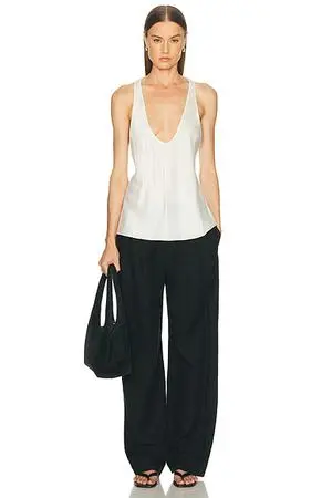 EAVES Vivian Silk Top - Ivory