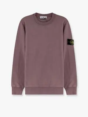 Stone Island Organic Cotton Sweatshirt - Pink