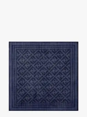 Fendi Wool And Silk Scarf - Blue