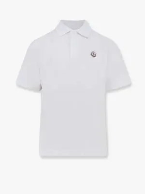Moncler Cotton Polo Shirt - White