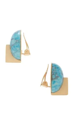 Cult Gaia Una Earring In Teal