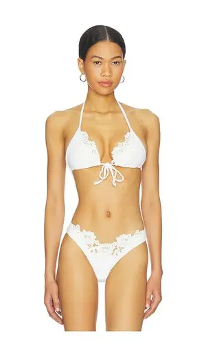 For Love & Lemons Lelani Bikini Top - White