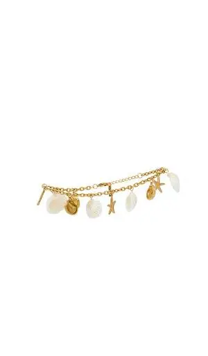 CASA CLARA Eva Beach Anklet - Shell