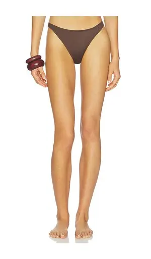 AWAY THAT DAY Maui Bikini Bottom In Brown - Espresso