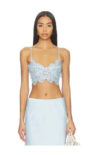 Bardot X Linella Lace Bralette In Blue - Soft Blue