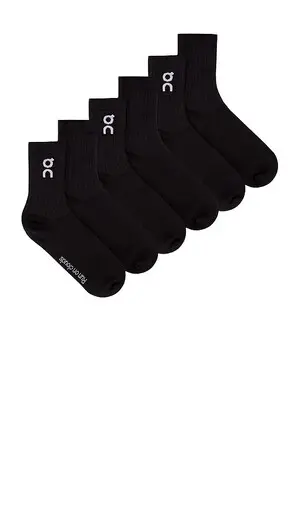 On Logo Sock 3-pack - Black