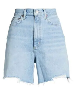 AGOLDE Denim Shorts Size Organic Cotton, Pre-consumer Recycled Cotton, Post-consumer Recycled Cotton - Blue