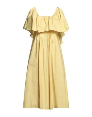 GENTRYPORTOFINO Midi Dress Size Cotton - Yellow