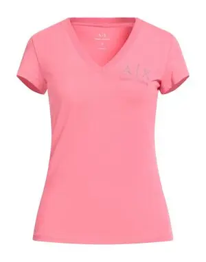 Armani Exchange Jersey T-shirt With Appliqués - Red