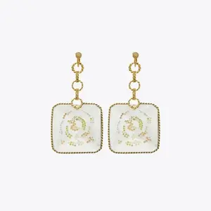 Tory Burch Runway Swirl Drop Earrings