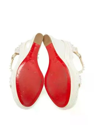 CHRISTIAN LOUBOUTIN Madmonica Spiked Wedge Espadrilles