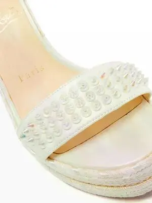 CHRISTIAN LOUBOUTIN Madmonica Spiked Wedge Espadrilles