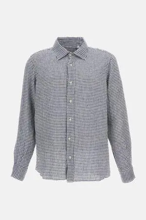 ORIGINAL VINTAGE Checked Linen Shirt - Multicolor