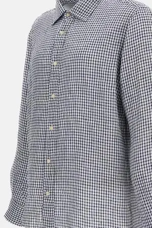 ORIGINAL VINTAGE Checked Linen Shirt - Multicolor