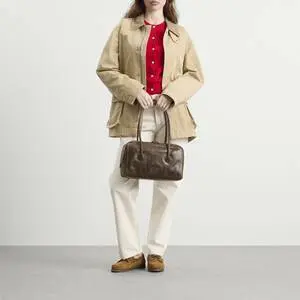 MARGESHERWOOD Soft Boston Bag - Washed Brown